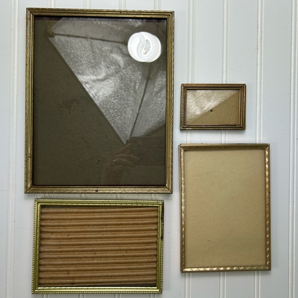 Accents | Vintage Frames Gold Metal Picture Gallery Wall Cottagecore ...